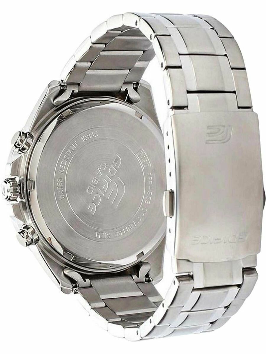 Наручные часы CASIO Edifice, серебристый/синий — фото 1