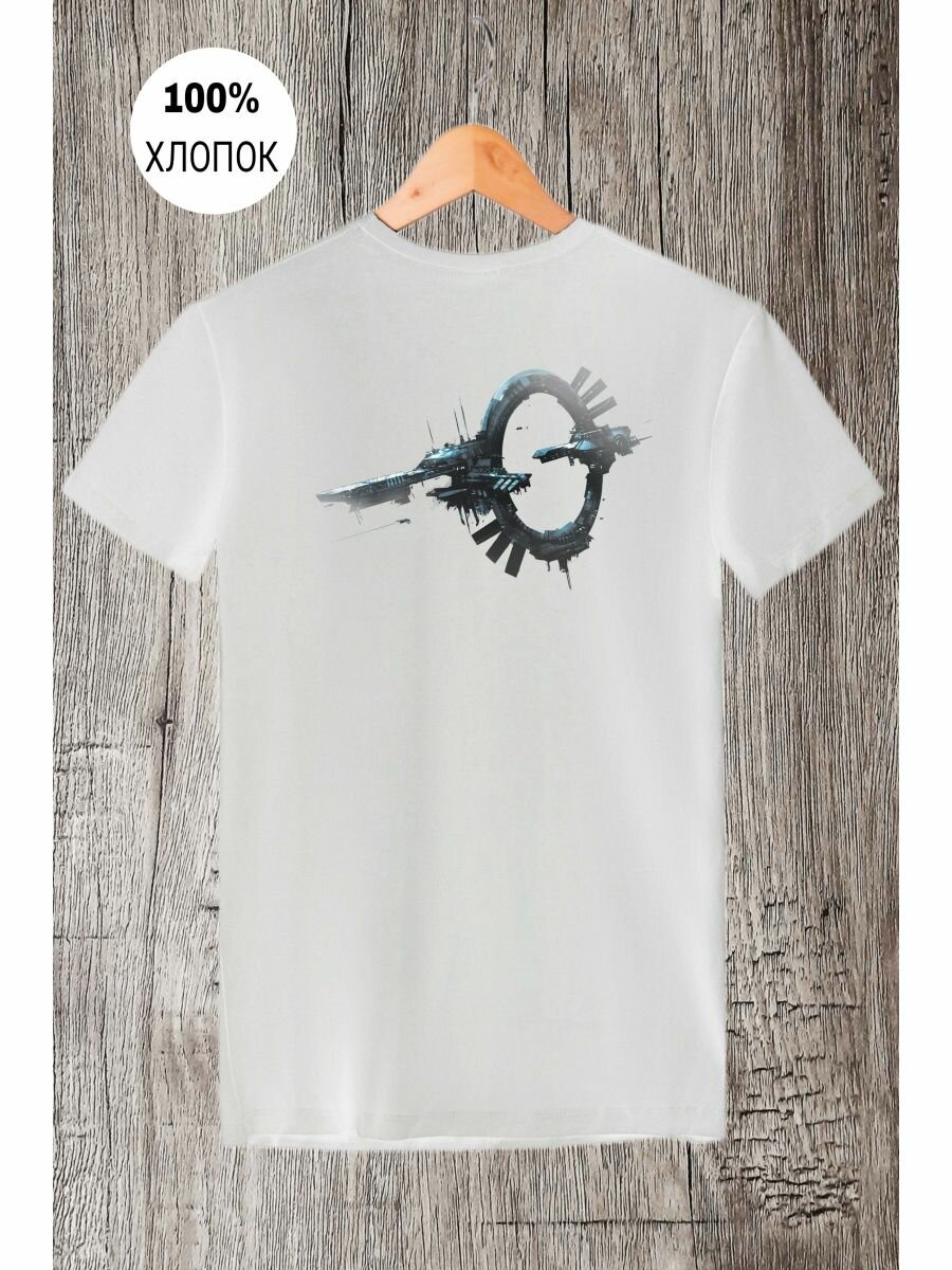 Футболка космический корабль мкс