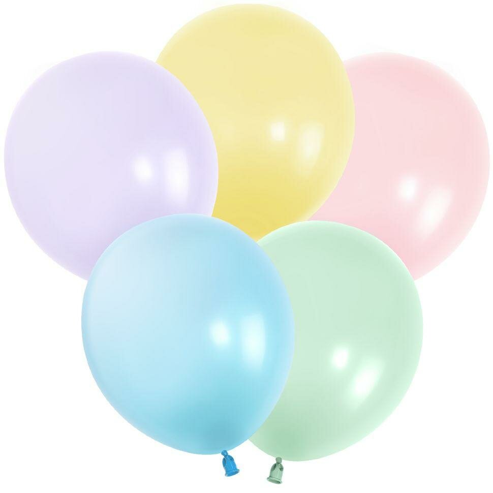 Шар (5'/13 см) Ассорти, макарунс, 100 шт.