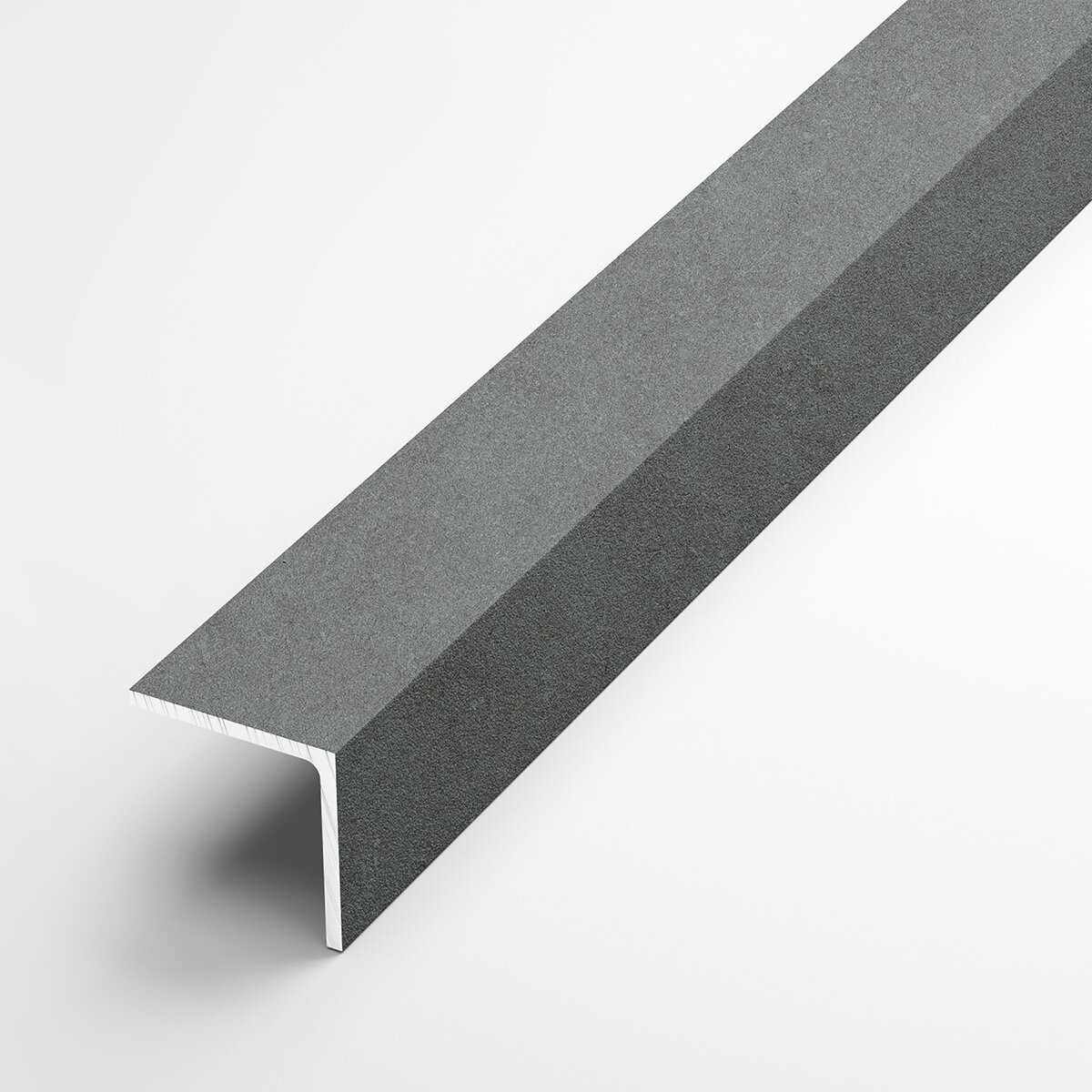 Уголок алюминиевый 20х20 мм, длина 2,7 м, профиль угловой внешний Лука УП 06-27, декор бетон скай 059