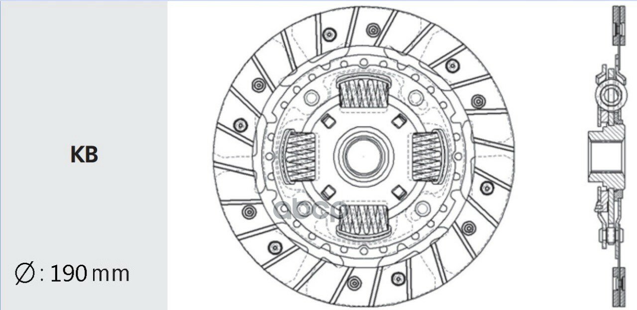 Диск сцепления Корея Valeo арт. NS29