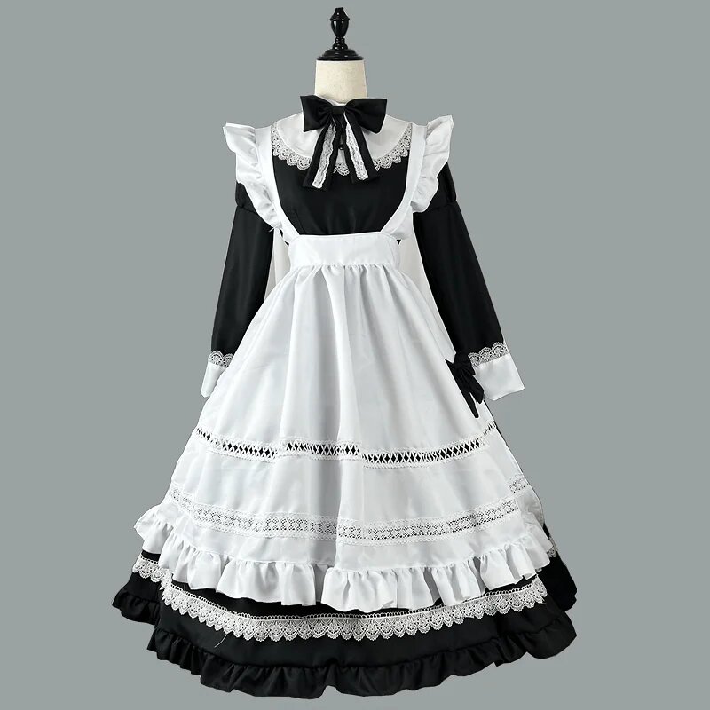 Костюм горничной классический, полиэстер, 3XL