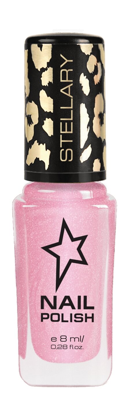 STELLARY Лак для ногтей Nail Polish, 8 мл, 106 Серебристый с блестками