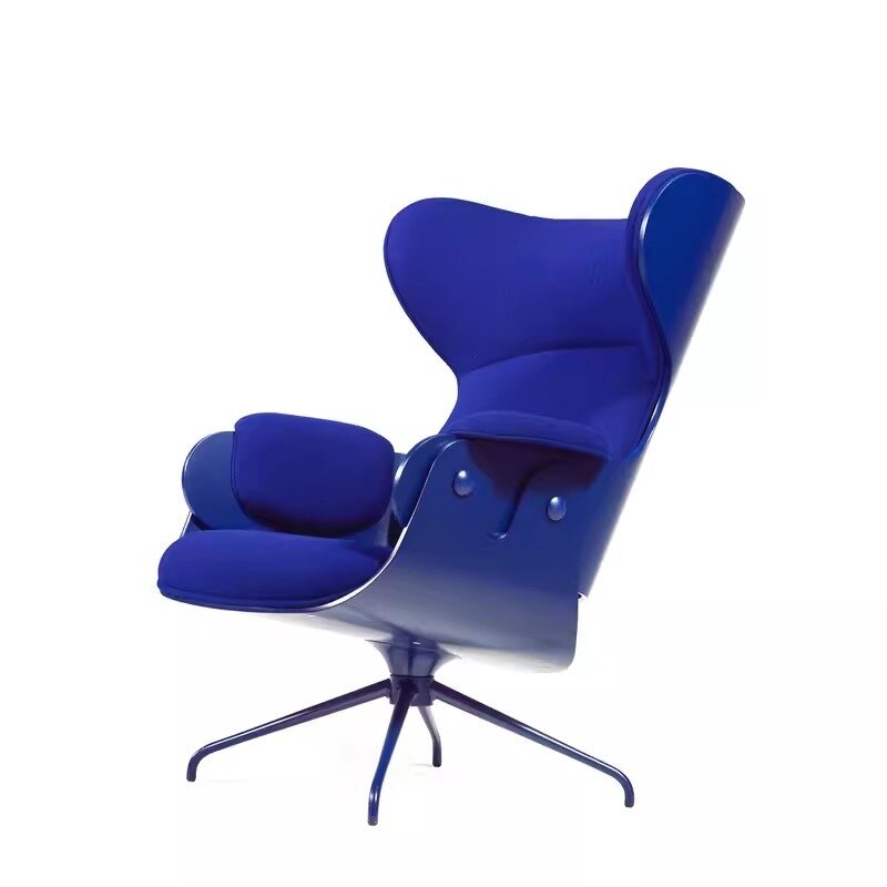 Кресло для отдыха в стиле Lounger Armchair by Jaime Hayon BD Barcelona (синий + синяя ткань)