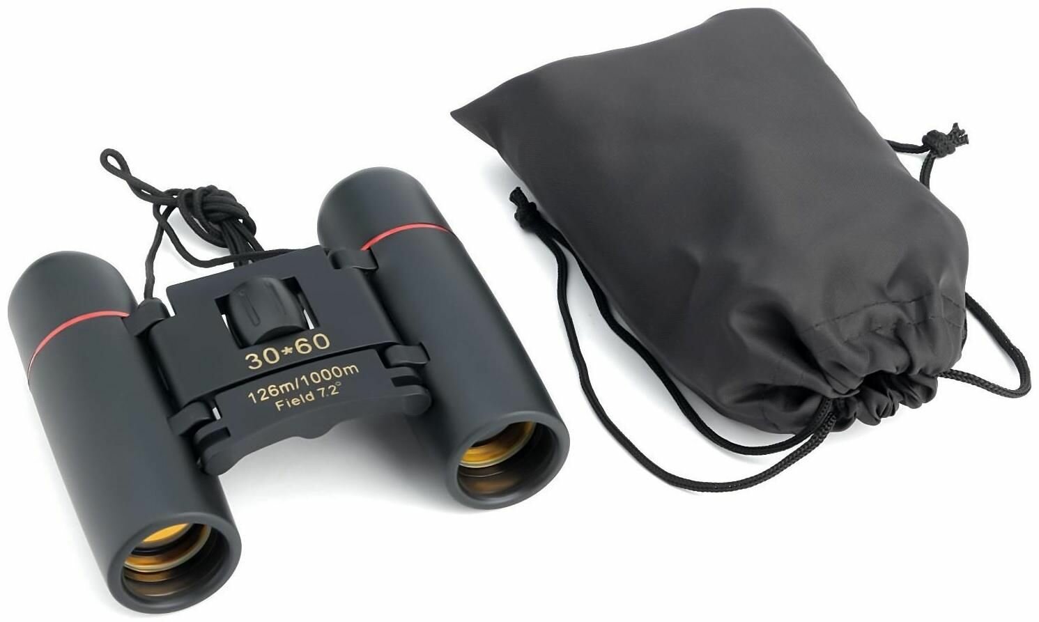 Бинокль оптический 7х20, черный