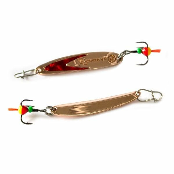 Блесна для зимней рыбалки вертикальная на щуку и судака EcoPro Судачья красн. флекс, 70 мм 15 гр GRF