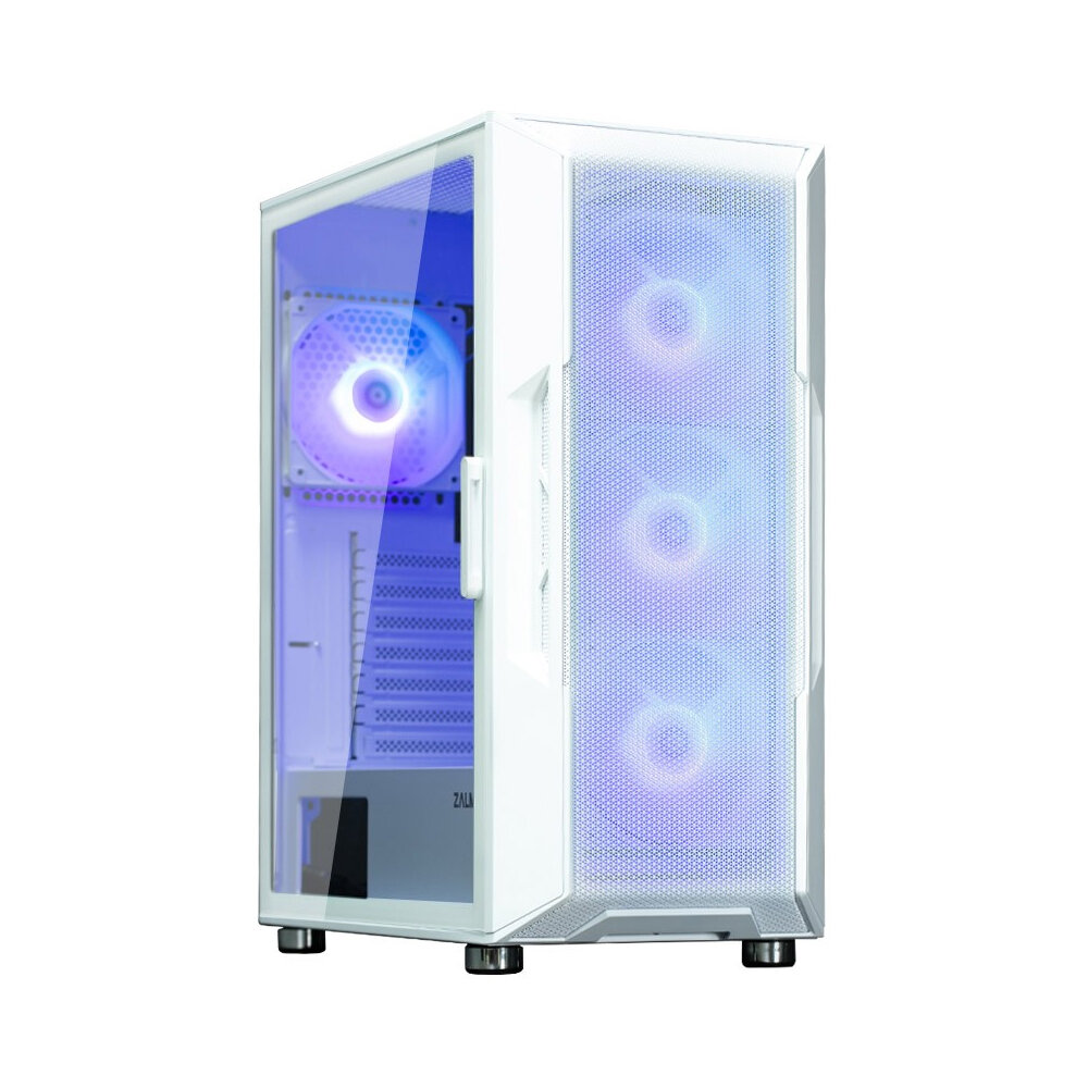 Корпус ZALMAN MidTower I3 NEO ARGB white (ATX, без БП, USB2.0+2xUSB3.0, 4x120mm ARGB) (I3 NEO ARGB White)