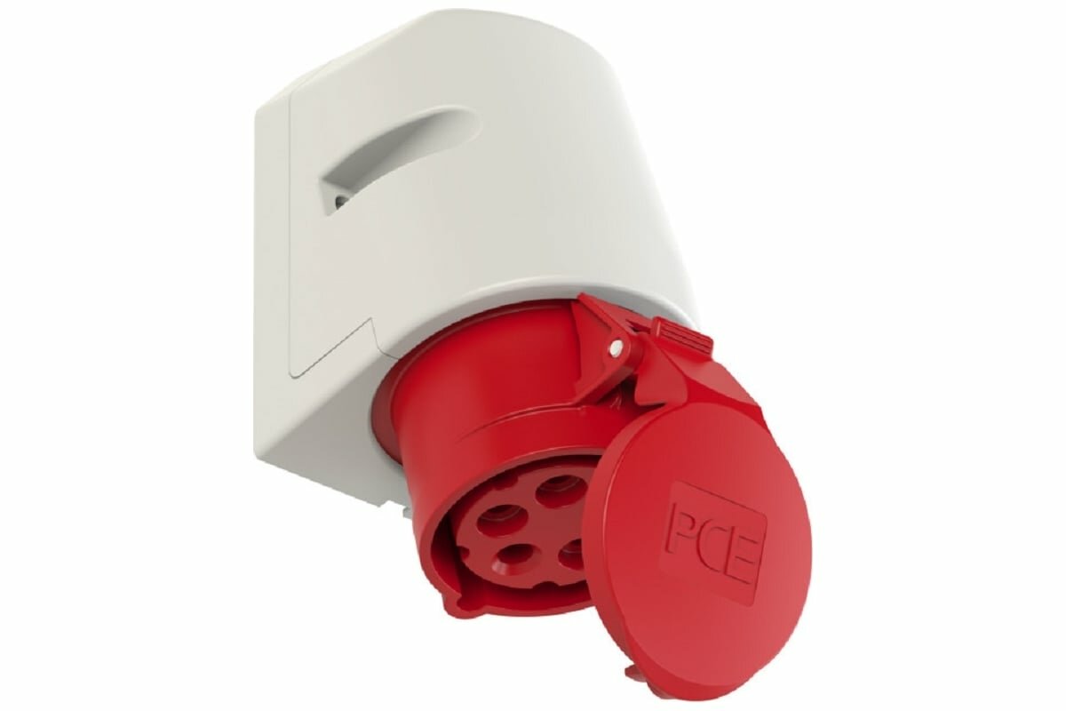PCE настенная розетка 16A 380V 3P+N+E IP44 115-6 влагозащитная монтажная розетка