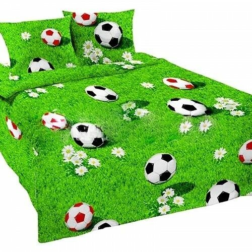 Мамино счастье детский комплект постельного белья "Футбол" простыня на резинке 70х160
