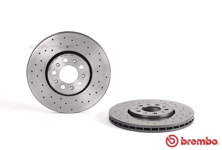 BREMBO 0970102X Диск тормозной вентилируемый Xtra