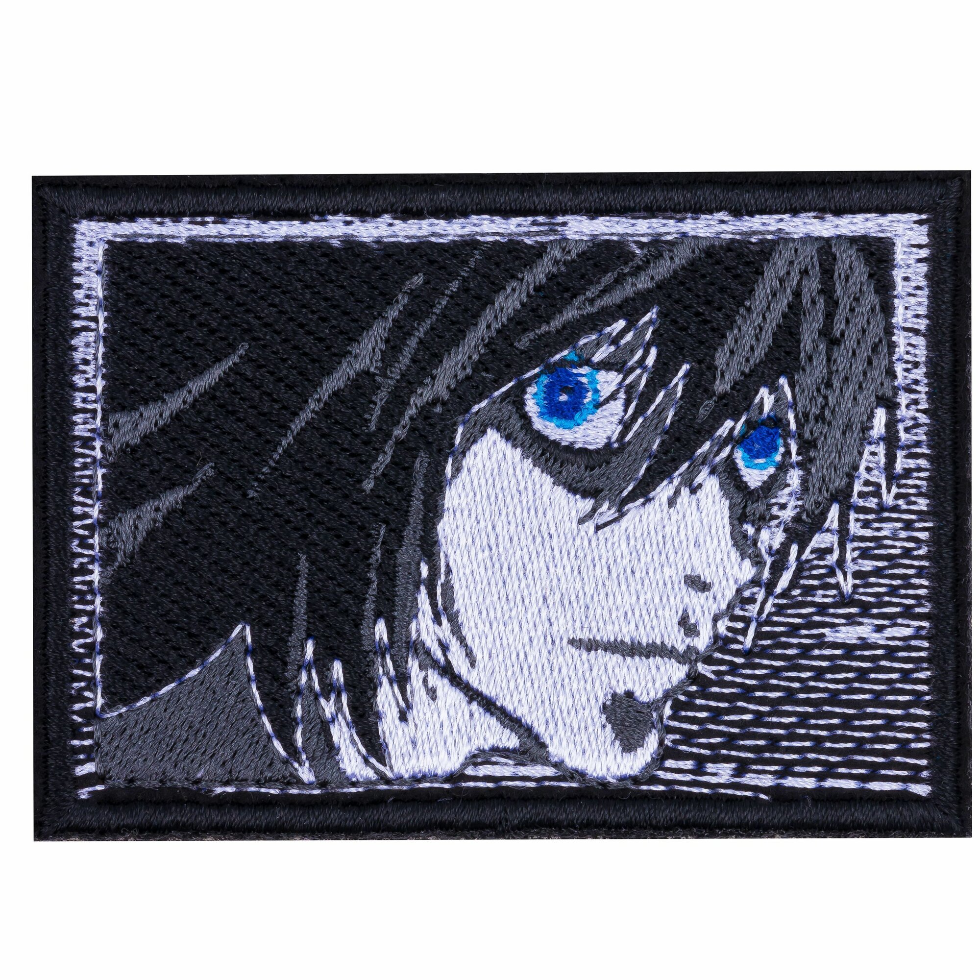 Нашивка, шеврон, патч (patch) Эл Лоулайт Тетрадь смерти, размер 7,5*5,5 см, 1 шт.