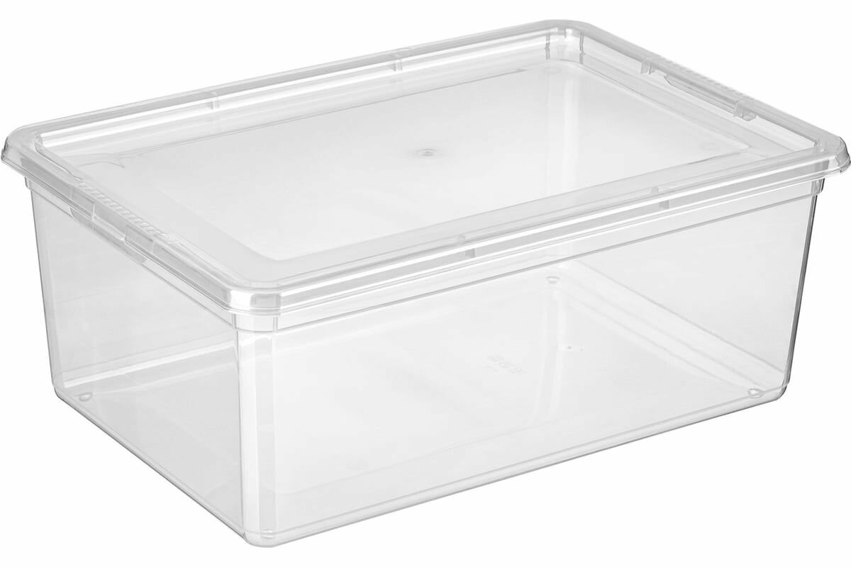 Ящик для хранения IDILAND Palm 10 л, 375x255x150 мм бесцветный 221300401/00
