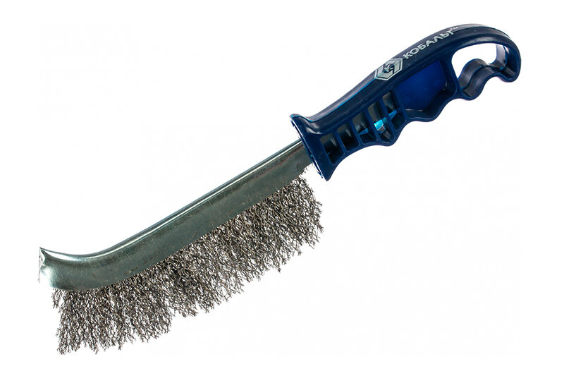Щетка металлическая кобальт 240мм пластмассовая ручка