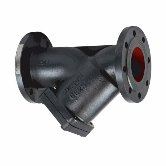 Фильтр сетчатый Y-образный чугун Ду 100 Ру16 фл ФСФ со сливной пробкой Ридан 082X4068R