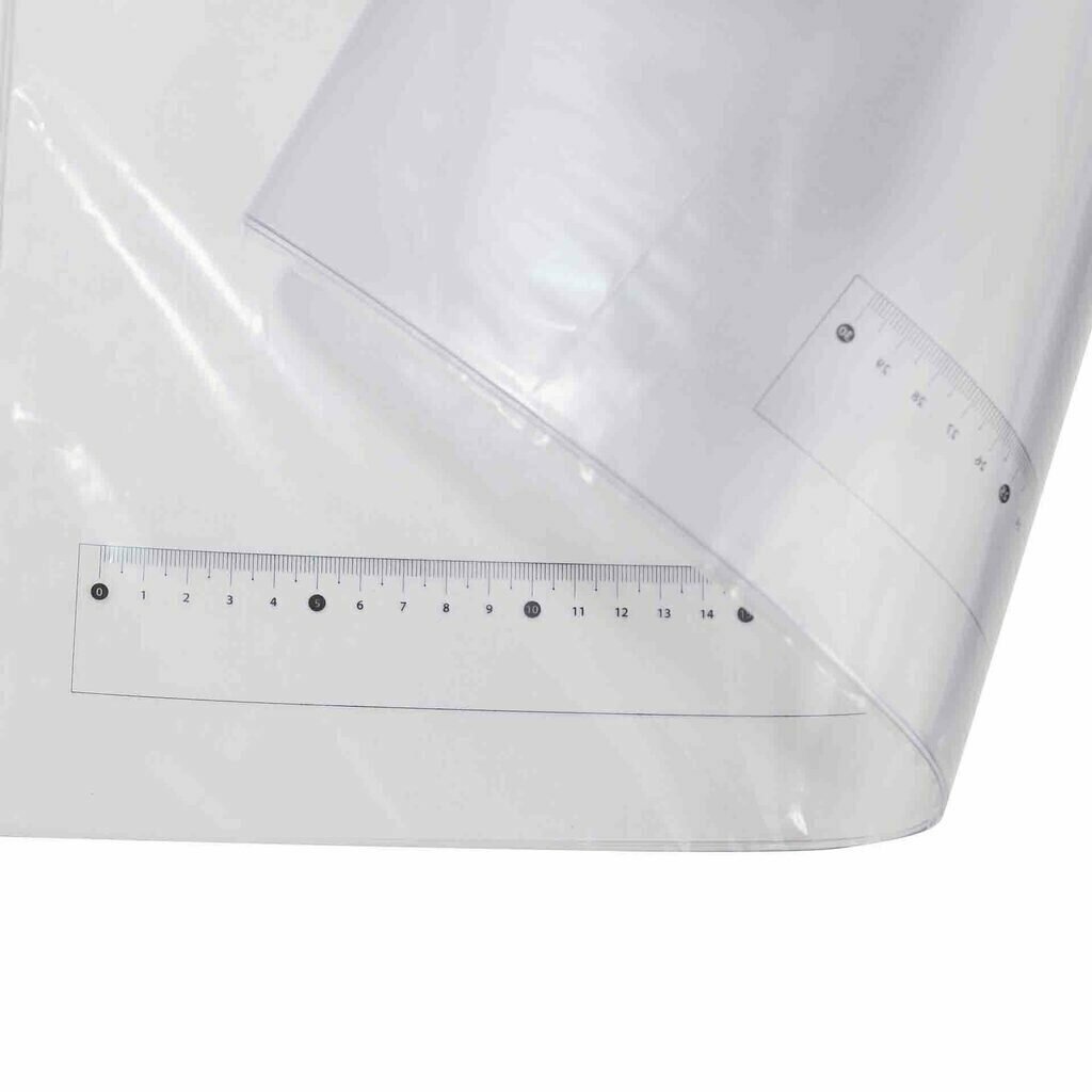 Подкладка д/письма с линейкой 30см, 655х475 мм, прозрачное, матовое