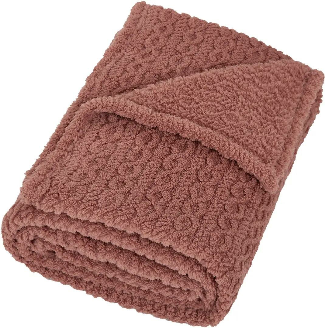 Плед Braid 180x200 см велсофт цвет красный