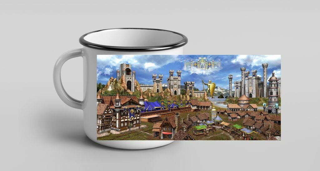 Кружка металлическая эмалированная Герои меча и магии, Heroes of Might and Magic №3