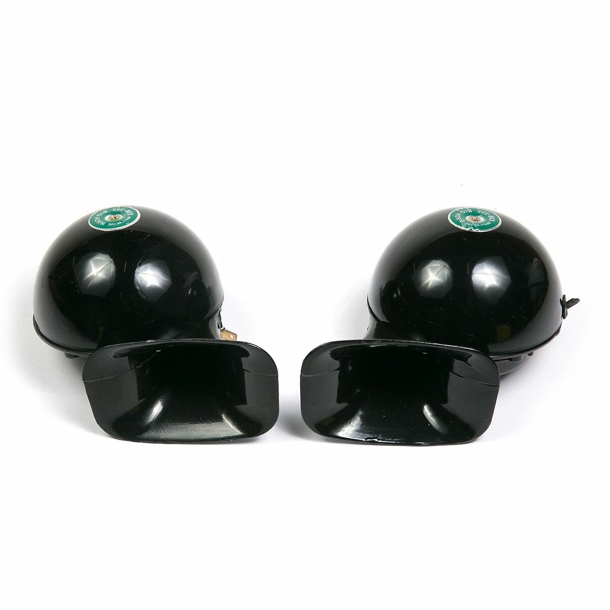 Звуковой сигнал, электрический "Яблоко" Черный 12 V комплект (27042)