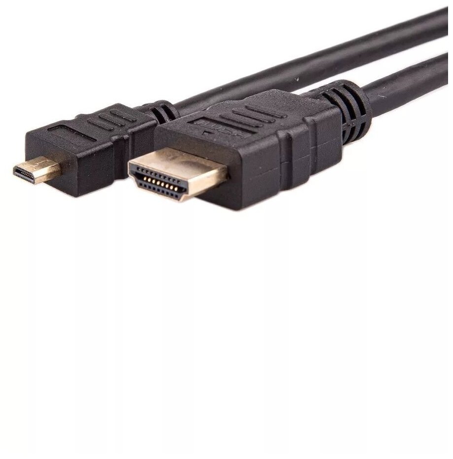 Кабель HDMI-19M --- MicroHDMI-19M ver 2.0+3D/Ethernet,1m Telecom