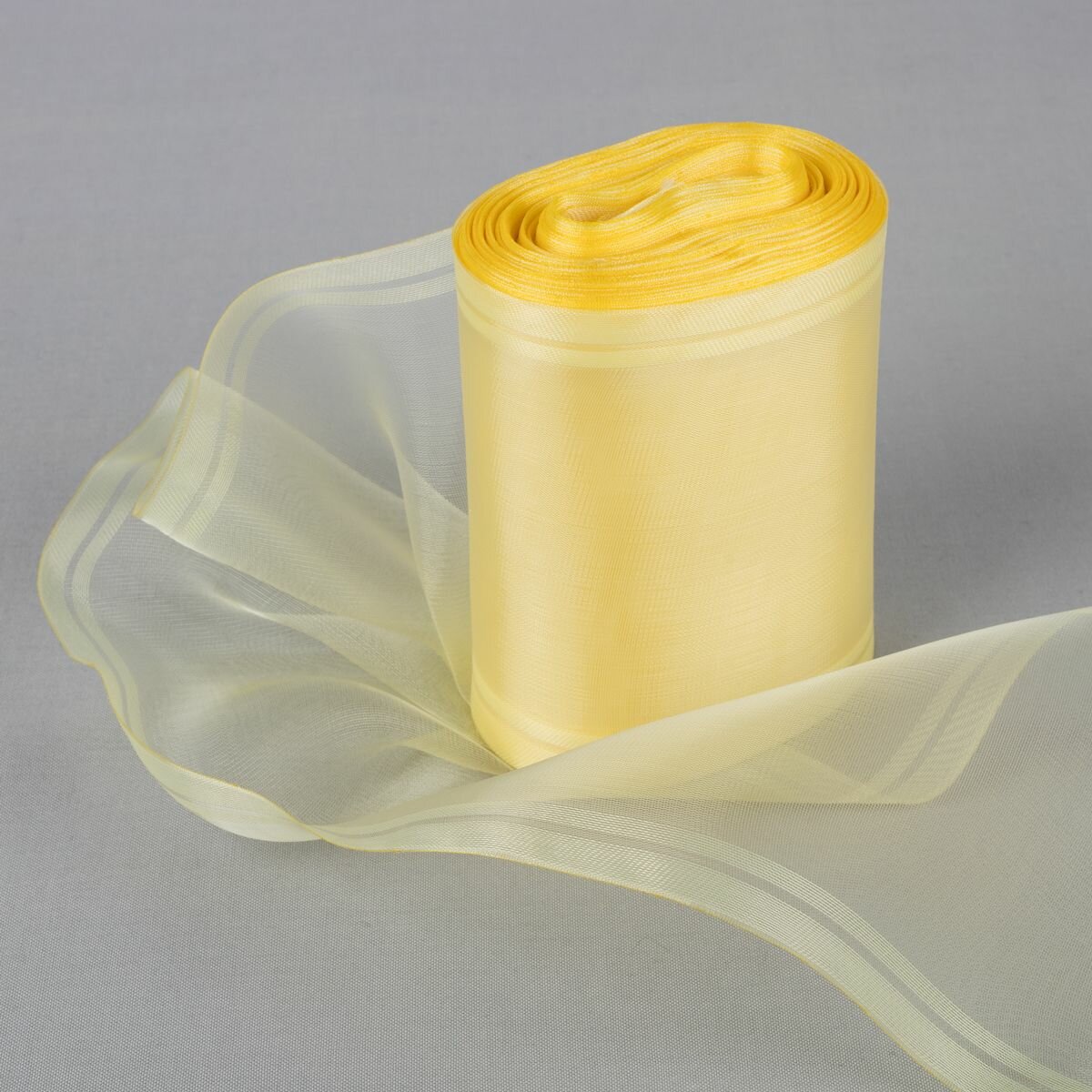 Лента капроновая 98 - 117 мм "Gamma" C 3504 для бантов 25 м желтый