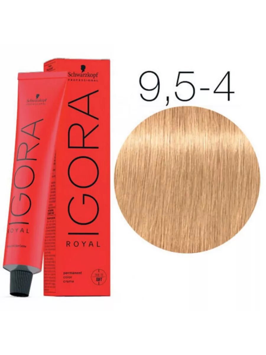 Schwarzkopf Igora Royal 9,5-4 Светлый блондин Стойкая крем-краска