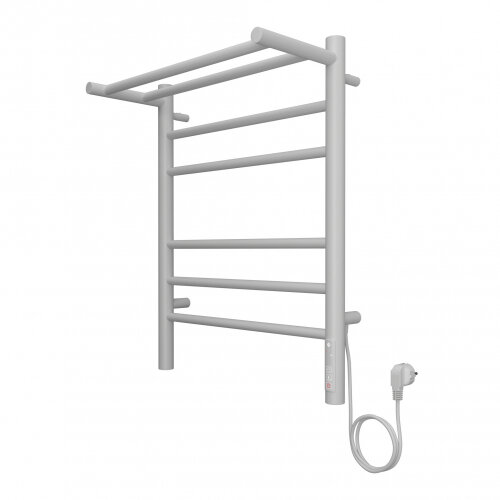 Полотенцесушитель Terminus Аврора с полкой П6 450х600 электро КС 9003 матовый