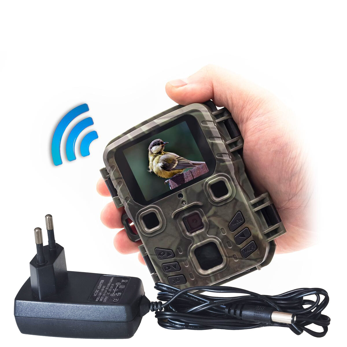 Фотоловушка на дачу FullHD Wi-Fi с датчиком движения Filin-WiFi Mod:301 (LCD) (Y12837FIW) - видеокамера для охоты, фото ловушка для зверей.