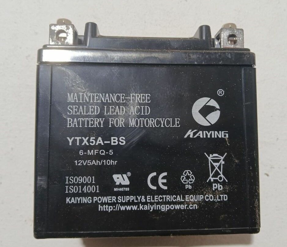 Аккумулятор 12V5Ah/10hr (GEL) 110x70x110 Motoland VOX125 WILD X PRO A