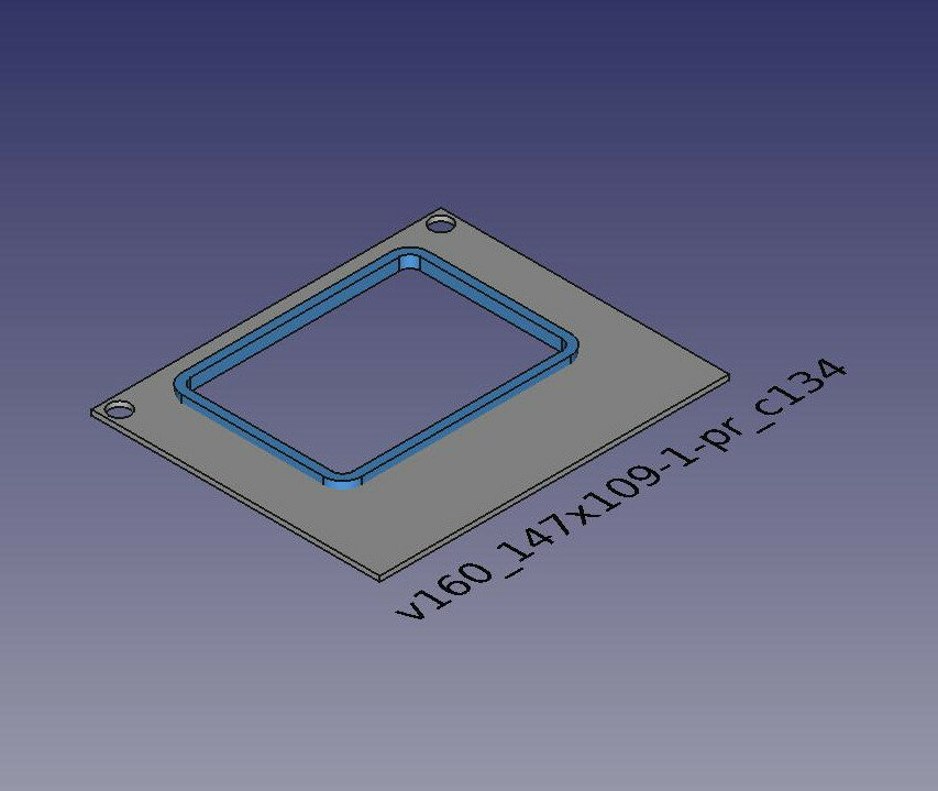 Форма VASSILII compact для запайки пищевых контейнеров пленкой 147х109*1 мм № c134