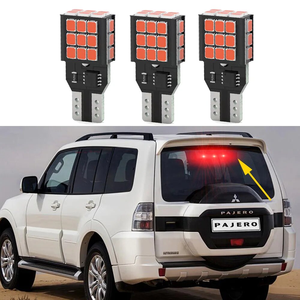 3 шт. лампы стоп-сигнала высокого уровня для Mitsubishi Montero Shogun Pajero 4 V80 V93 V97 V98 2007-2020 стоп-сигнал Canbus