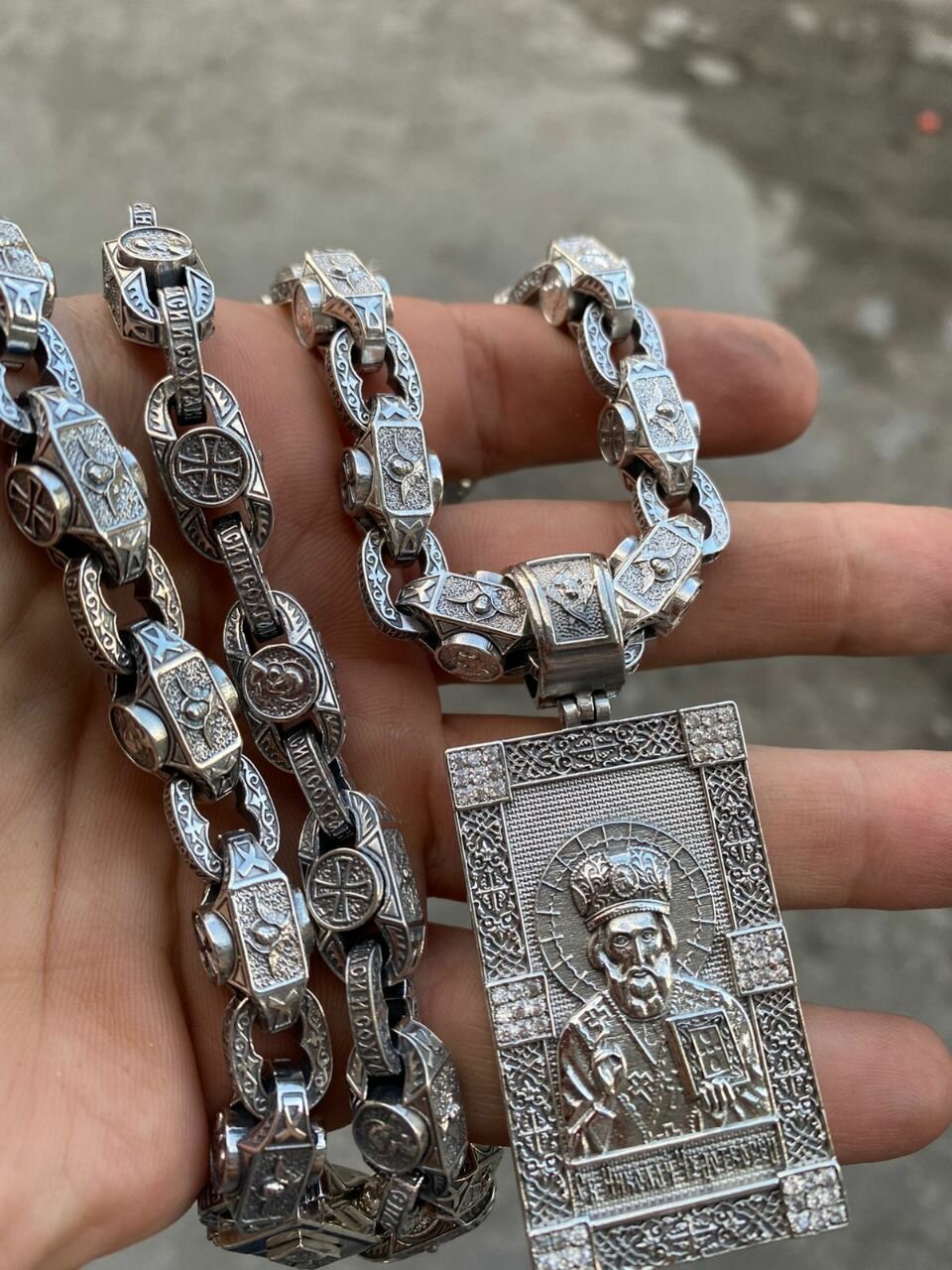 Ювелирный комплект, серебро, 925 проба, фианит