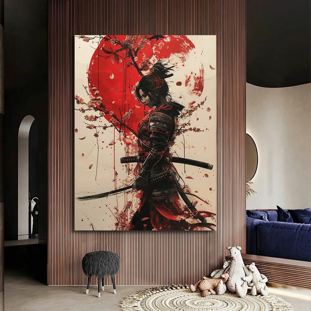 Картина ВсеКартины. Тут "Самурай", холст, на подрамнике, 40x60 см