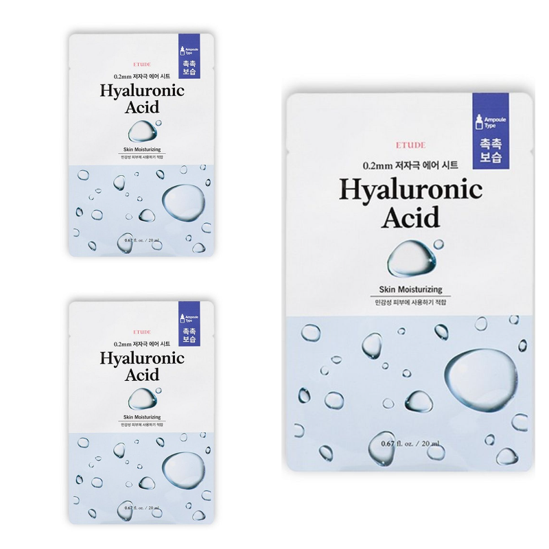 Маска для лица Etude Therapy Air с гиалуроновой кислотой, 20 мл, 3 шт.