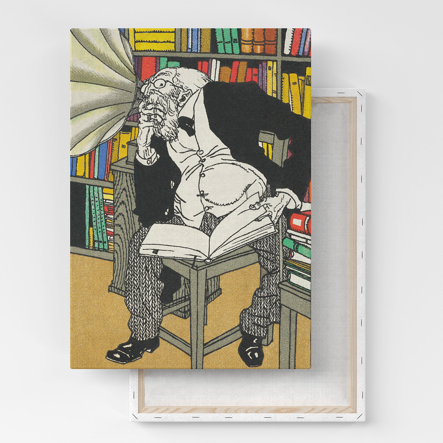 Картина на холсте, репродукция / Мориц Юнг - The Dialectician / Размер 40 x 53 см