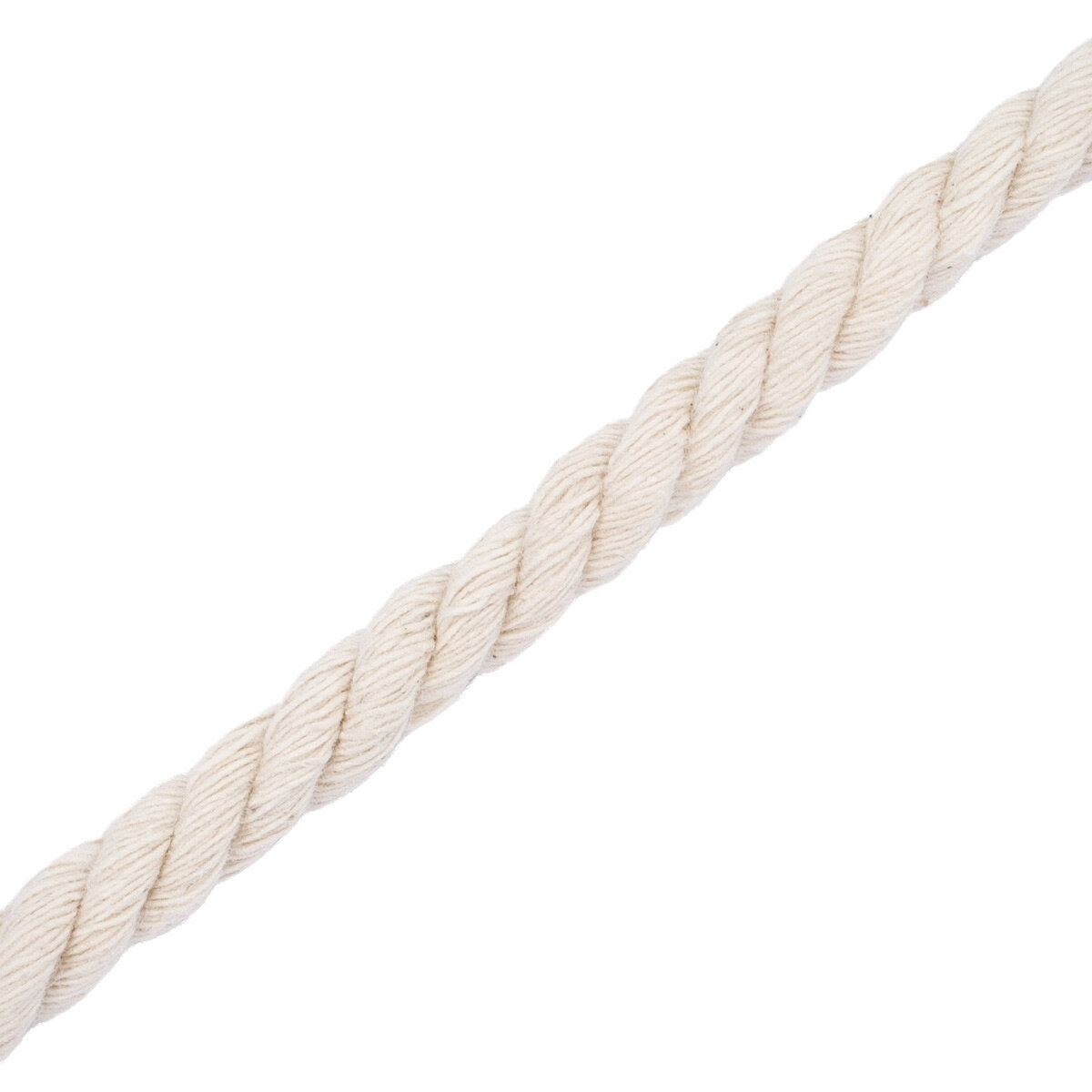 Шнур витой для рукоделия, 7 мм*30 м, хлопок, цвет суровый, Нудольская фабрика