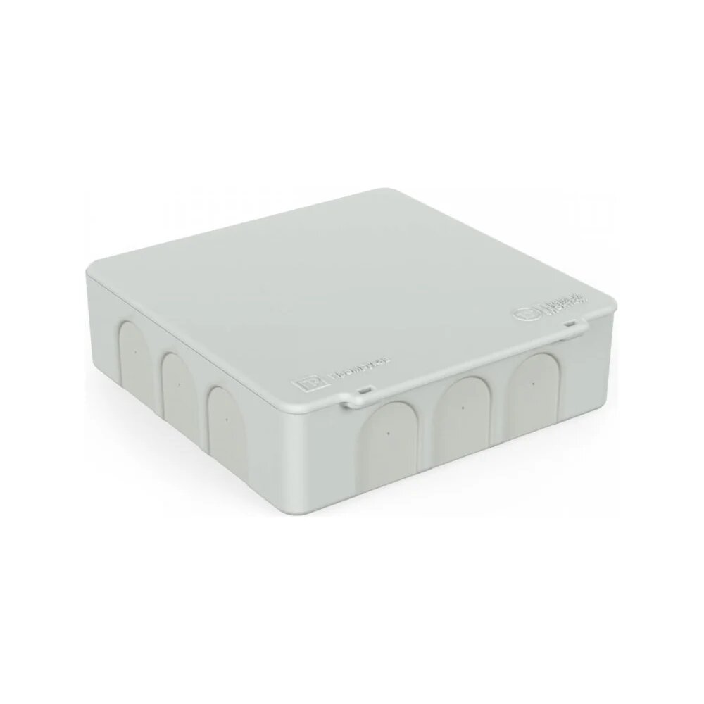 Коробка распределительная для прямого монтажа Промрукав двухкомпонентная, безгалогенная (HF), 100x100x30 60-0302