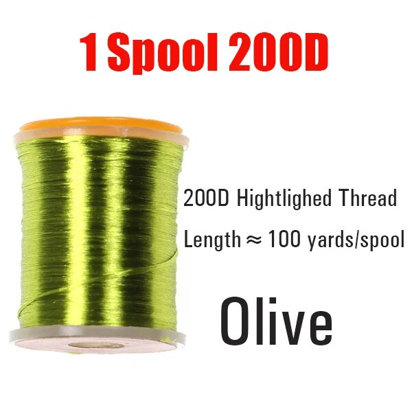 Bimoo нить для вязания мушек 200D неоновая 1pc Olive
