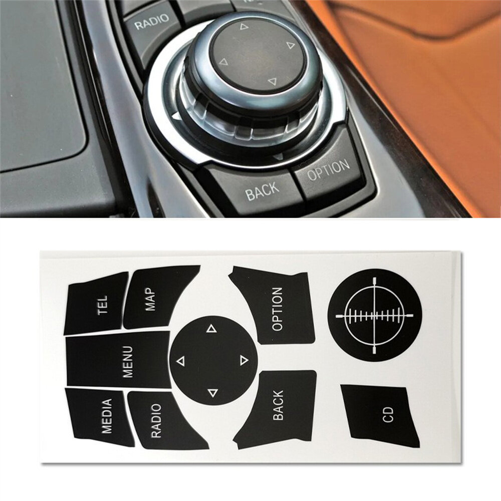 Комплект Наклеек Для Ремонта Автомобильных Кнопок Bmw 3 Серии E90 E92 E93 2009-11 Idrive