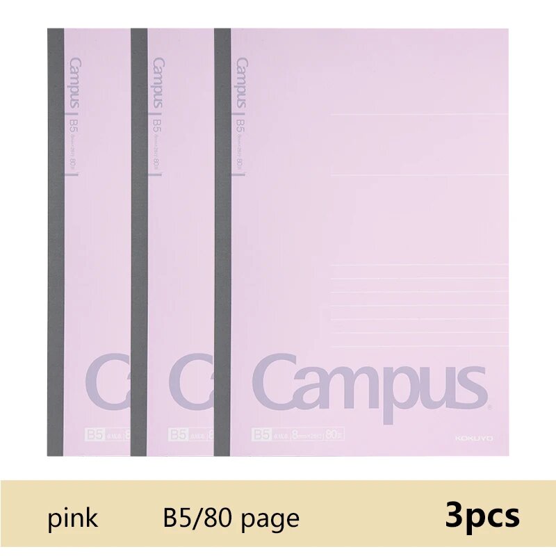 KOKUYO CAMPUS TOKYO беспроводной блокнот WCN-NA568V Розовый, B5 80page pink 3pcs