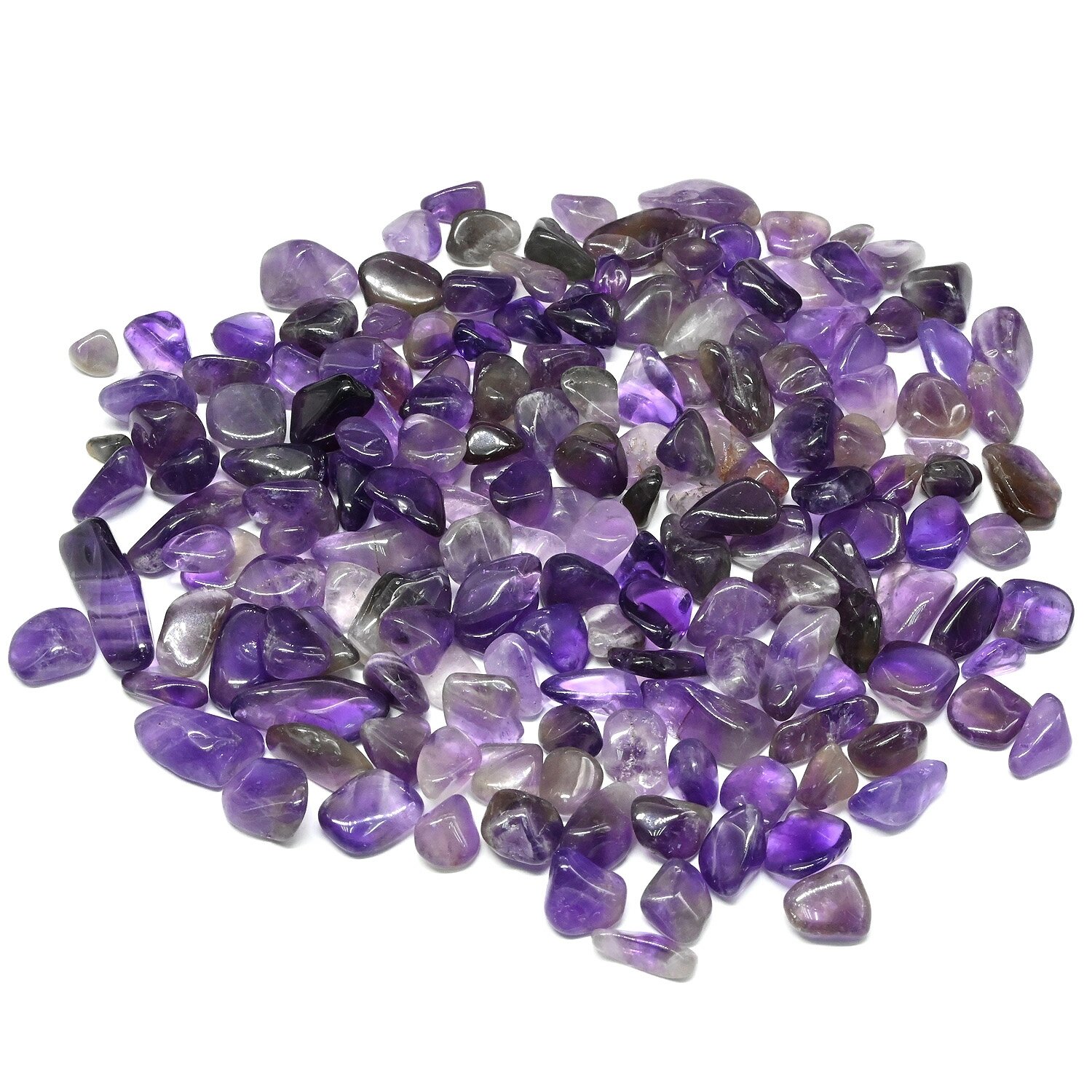 Аметист галтовка фракция 5-10мм, упаковка 100г. .