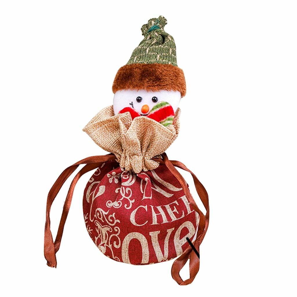 Рождественская сумка-конфета, игрушка для детей и взрослых, деликатные принадлежности, вечеринка, форма снеговика/лосья/Санта-Клауса на выбор