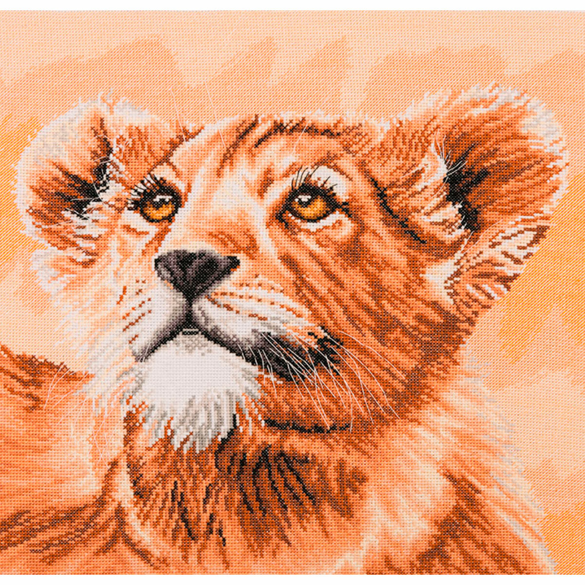Набор для вышивания Maia "Lion Cub - Little Princess" 30*30см, MEZ Венгрия, 5678000-05046