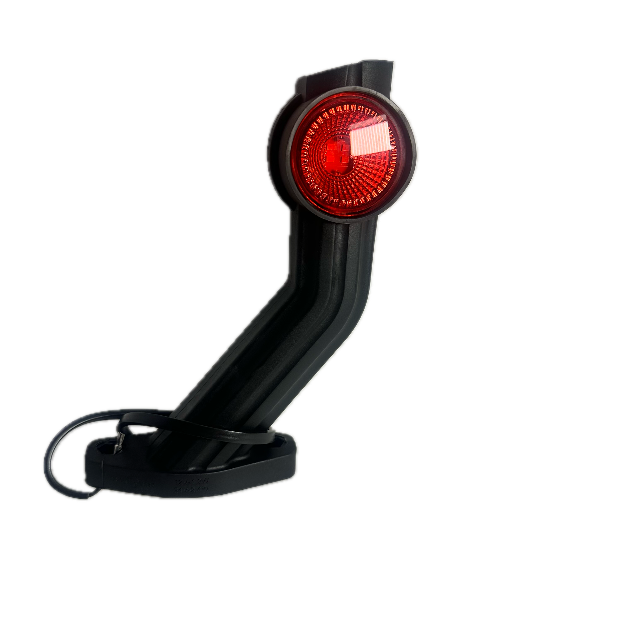 Фонарь габаритный FRISTOM FT-140 FL LED, 3-цветный, левый, с проводом, черный