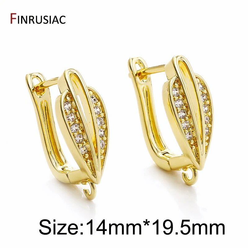 Швензы для сережек FINRUSIAC, 18K Gold Plated, 1 pair