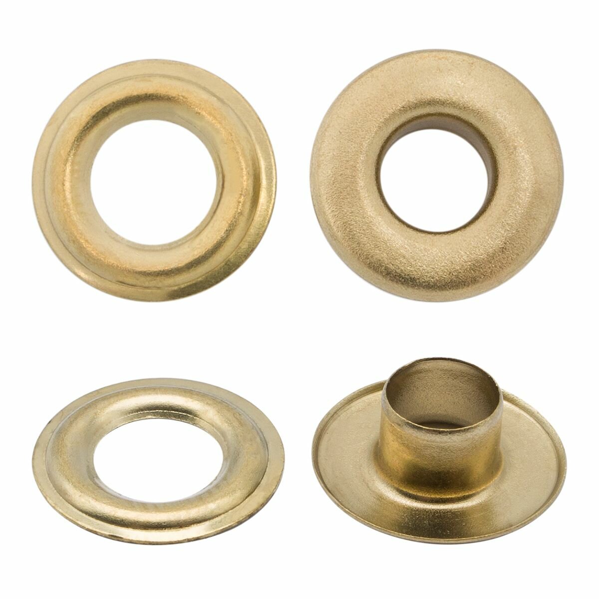 64687 Люверс плоский d-5,5мм цв. металл, золото BIG