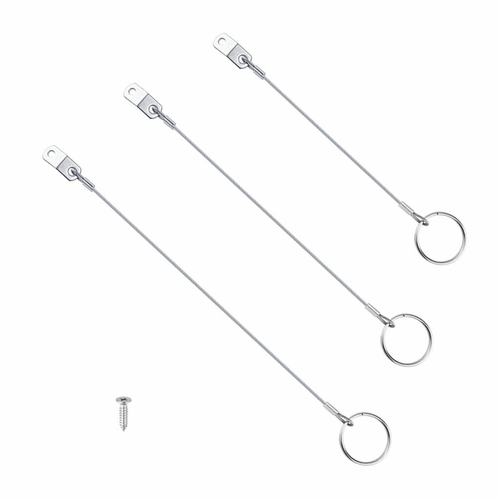 Трос страховочный нержавеющий с быстросъемным шплинтом, 150mm