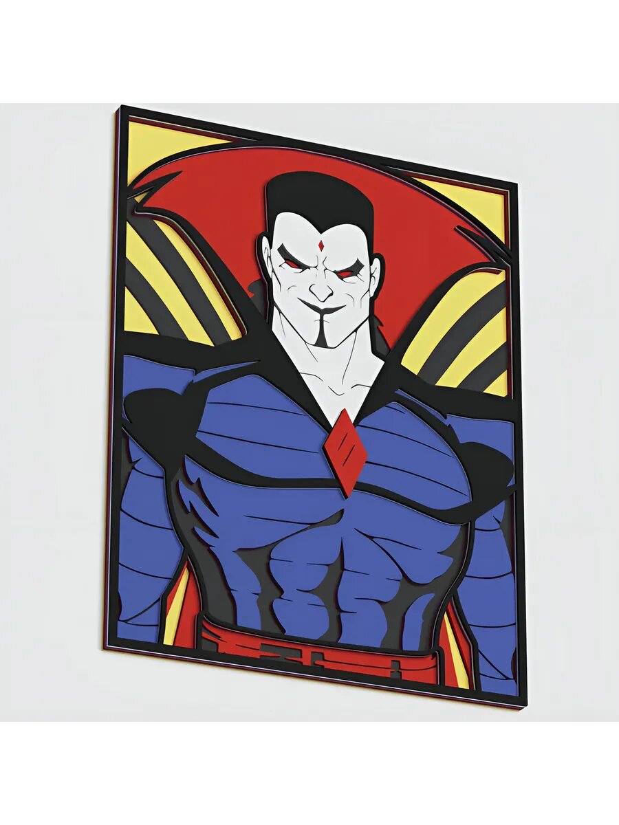 3D Картина по номерам из дерева Мистер Синистер, 23x30 см