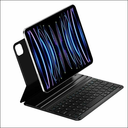 Чехол-клавиатура для Apple iPad Air 12.9" (2024) Wiwu Magnetic Keyboard F17, Black