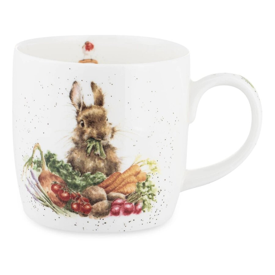 Кружка Royal Worcester Забавная фауна Выращивай сам. Зайчик 310 мл, фарфор костяной