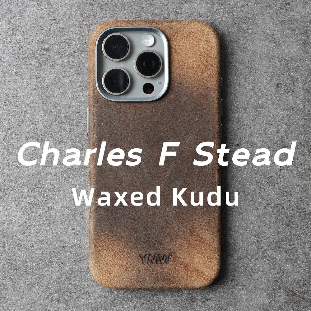 Чехол Charles F Stead Waxed Kudu для iPhone 16 Pro Max, Noix YMW